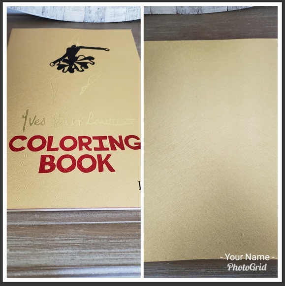 Yves Saint Laurent | Other | Yves Saint Laurent Coffee Table Coloring ...